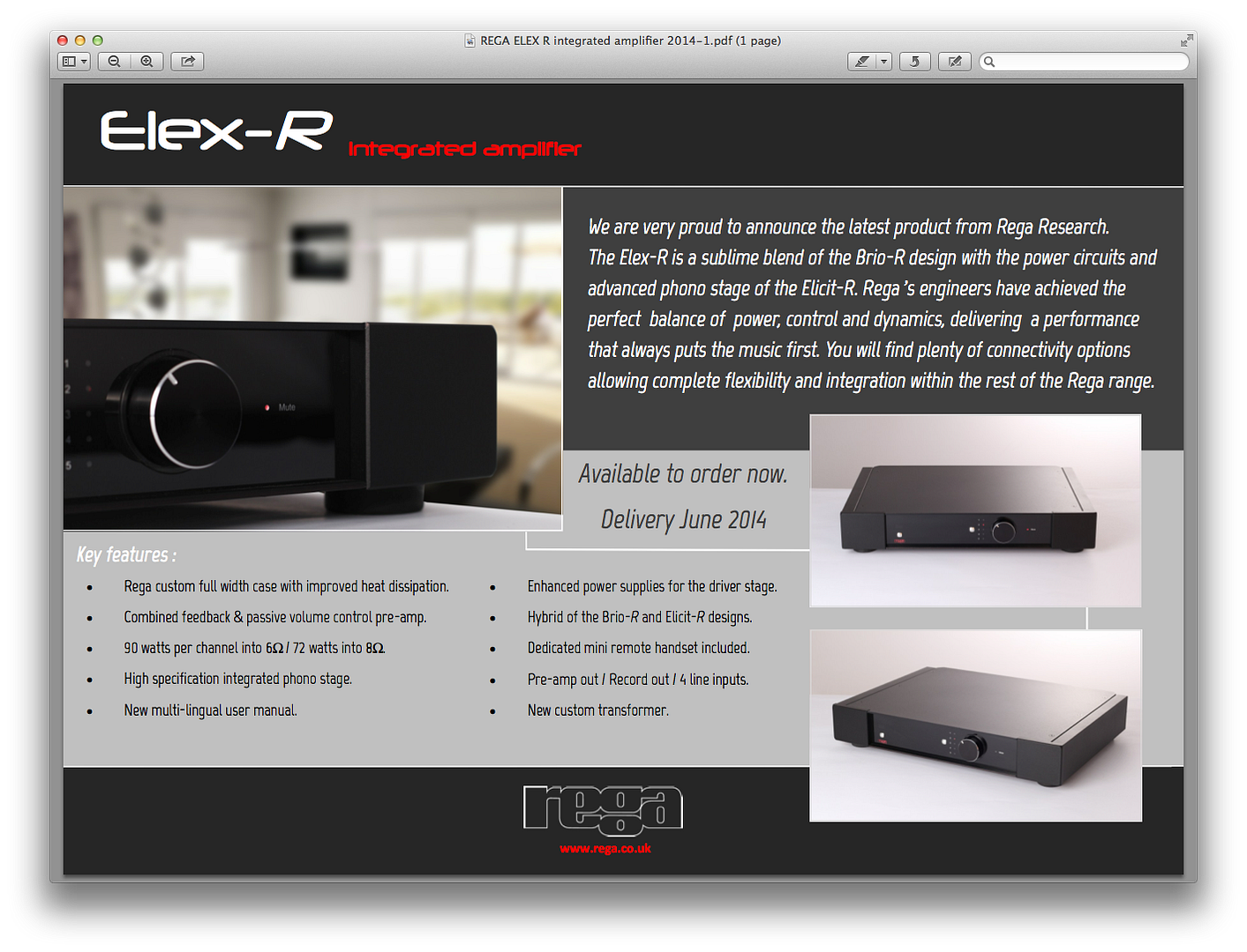 The New Rega Elex-R integrated amplifier | pink fish media